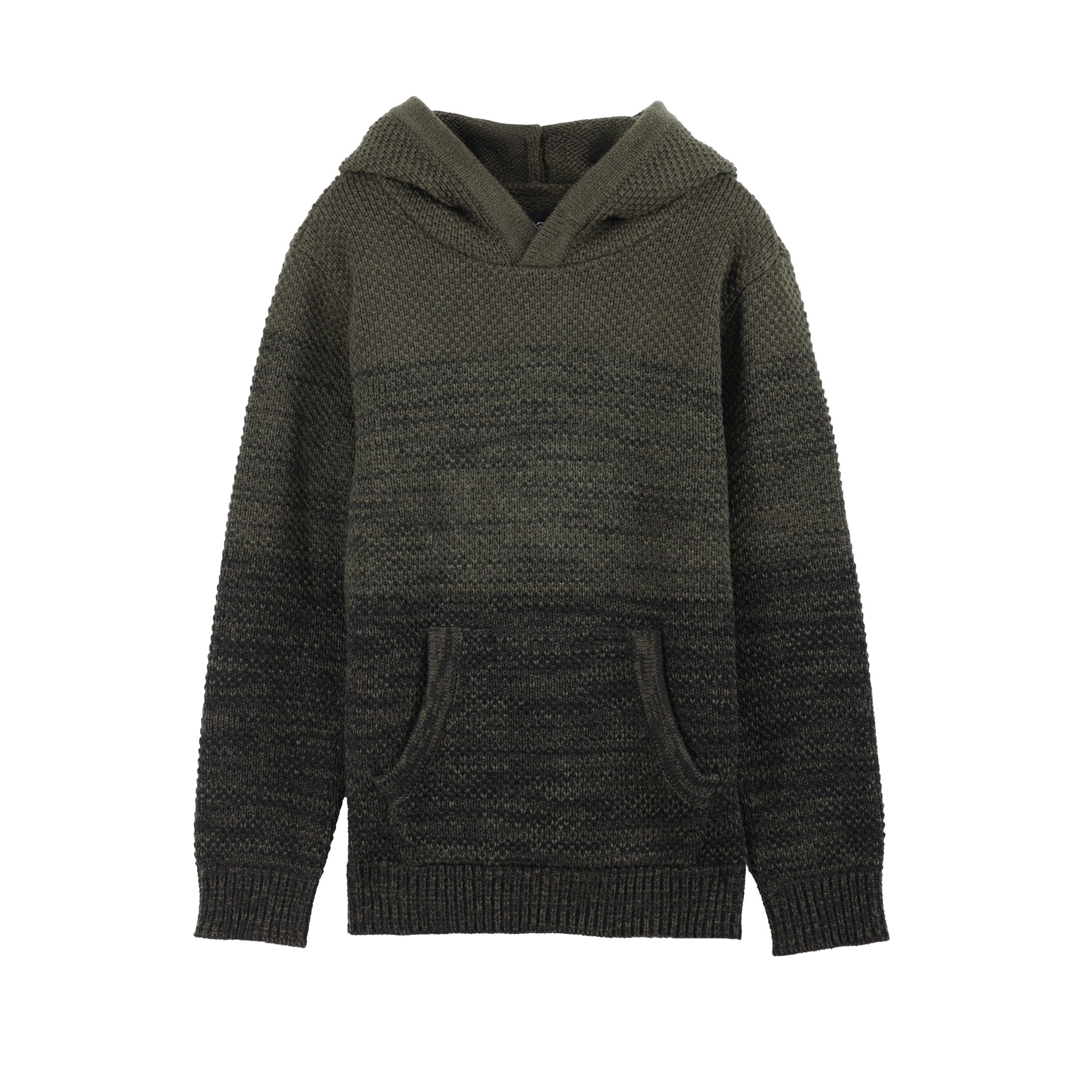 X RAY JEANS Boy's Colorblock Pullover Hood Sweater, Olive, S - Walmart.com