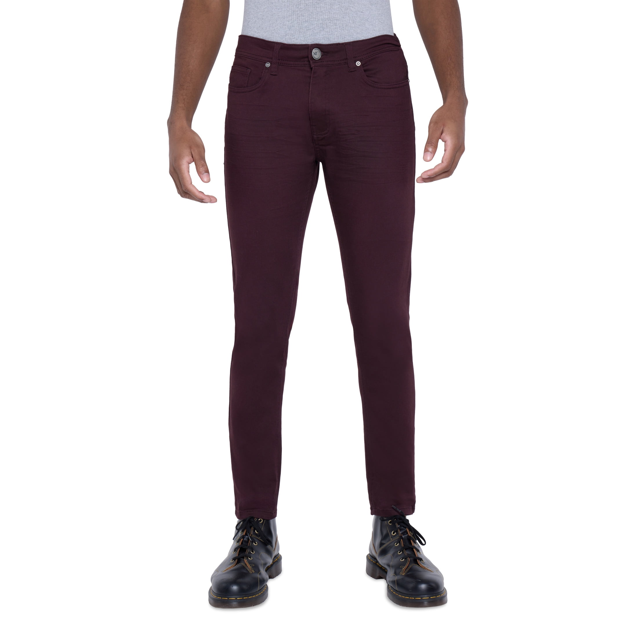 X RAY JEANS Mens Slim Fit Stretch Commuter Pants, Brick, 33X32 ...