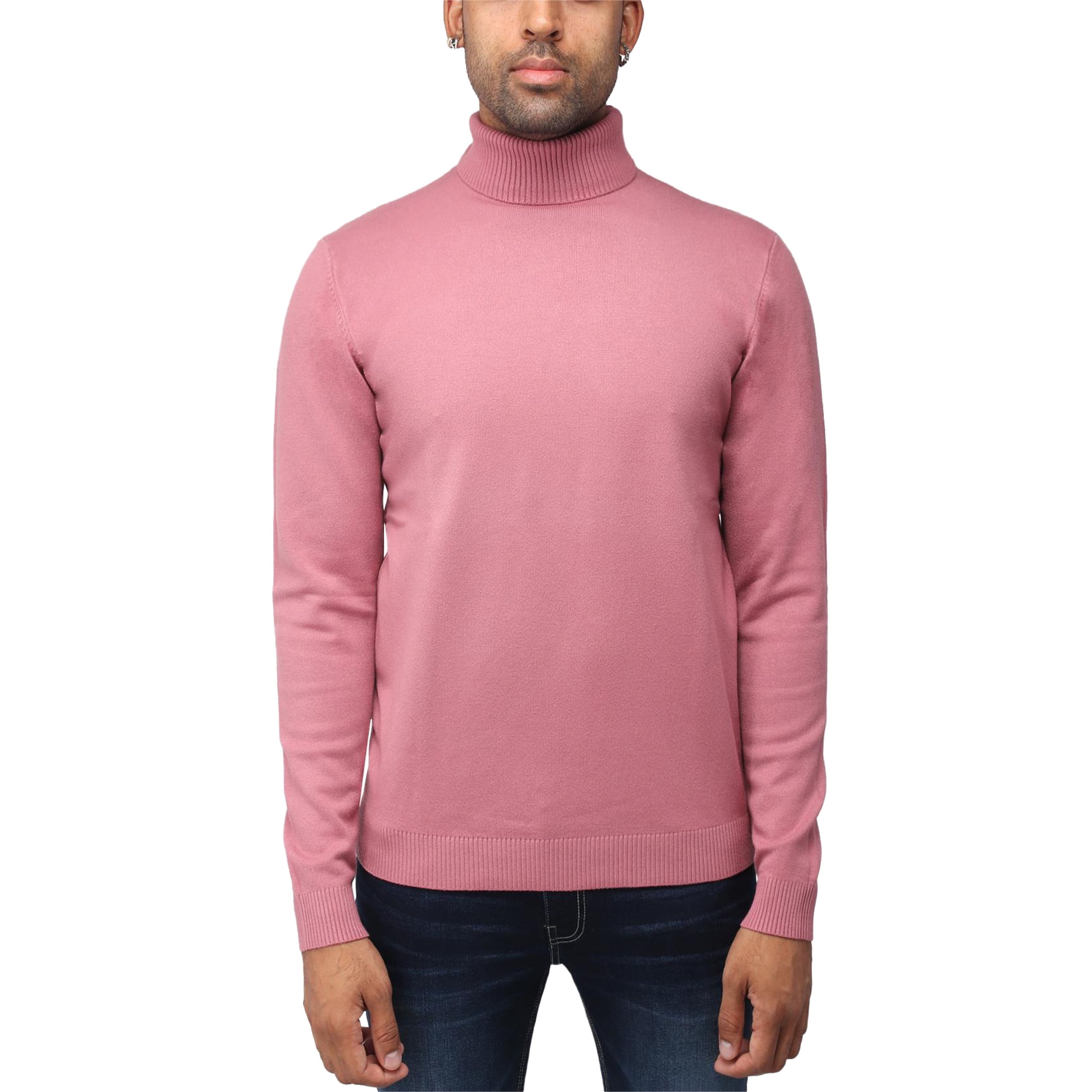 X RAY JEANS Mens Turtleneck Sweater Pullover, Dusty Mauve, S - Walmart.com