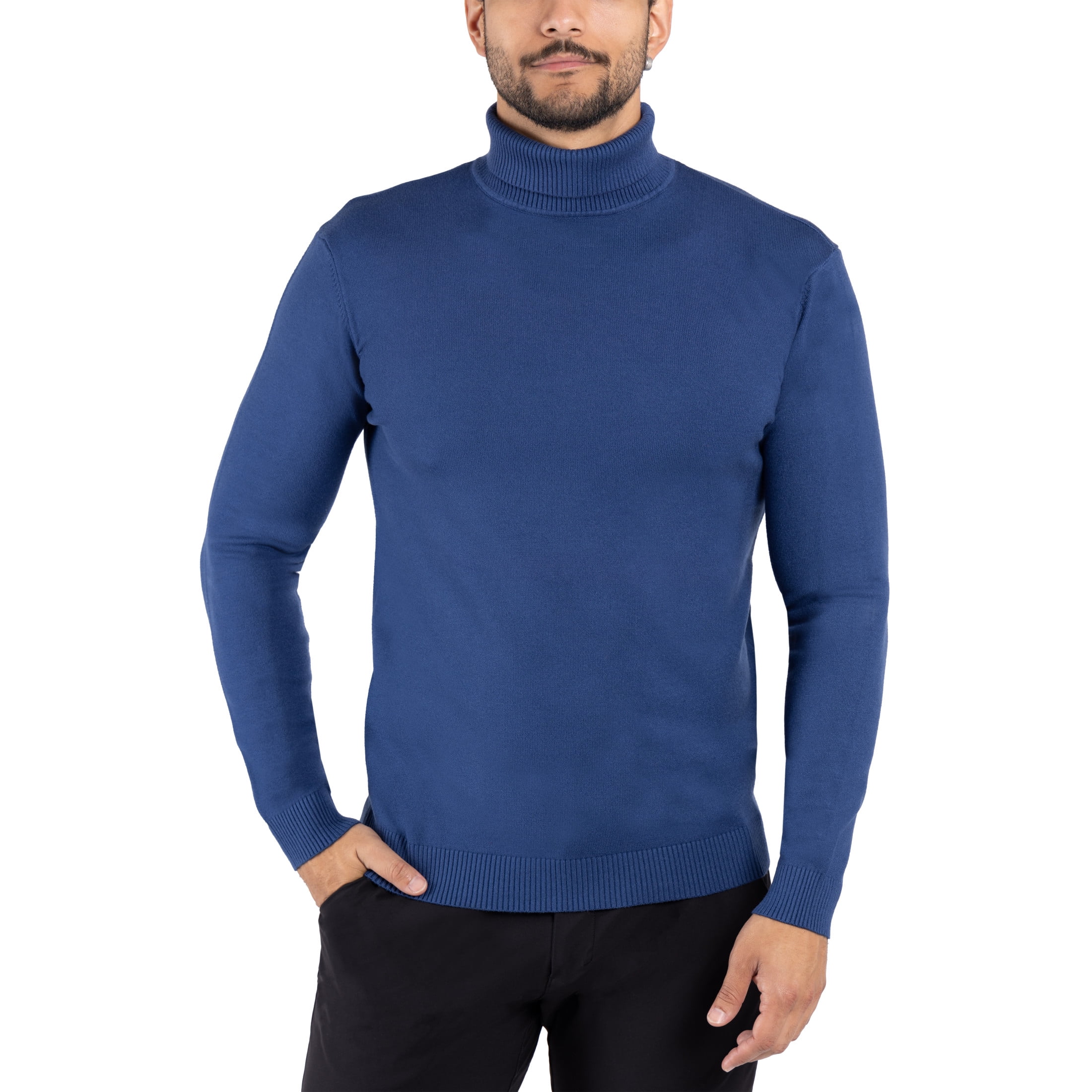 X RAY JEANS Mens Turtleneck Sweater Pullover, Ink Blue, L - Walmart.com
