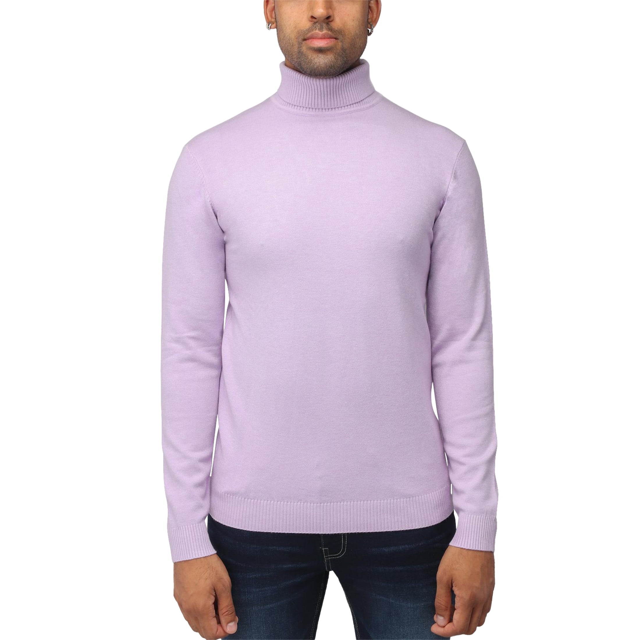 X RAY JEANS Mens Turtleneck Sweater Pullover, Lilac, S - Walmart.com