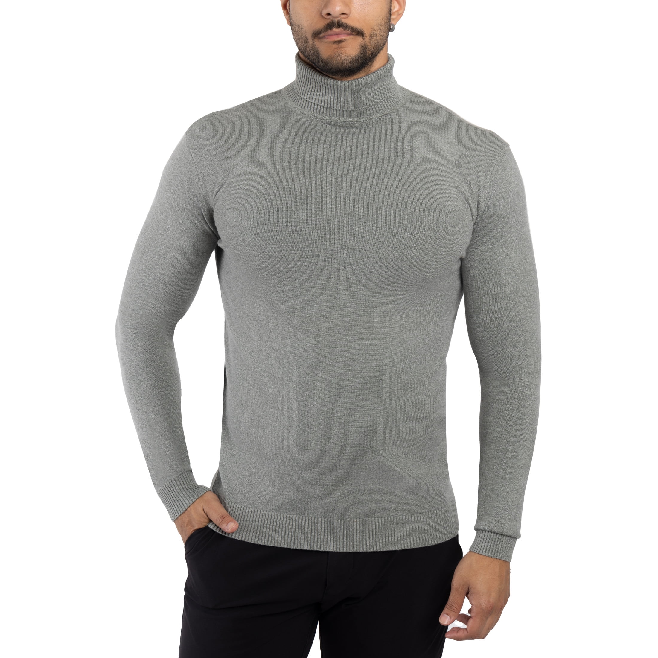 X RAY JEANS Mens Turtleneck Sweater Pullover, Sage, L - Walmart.com