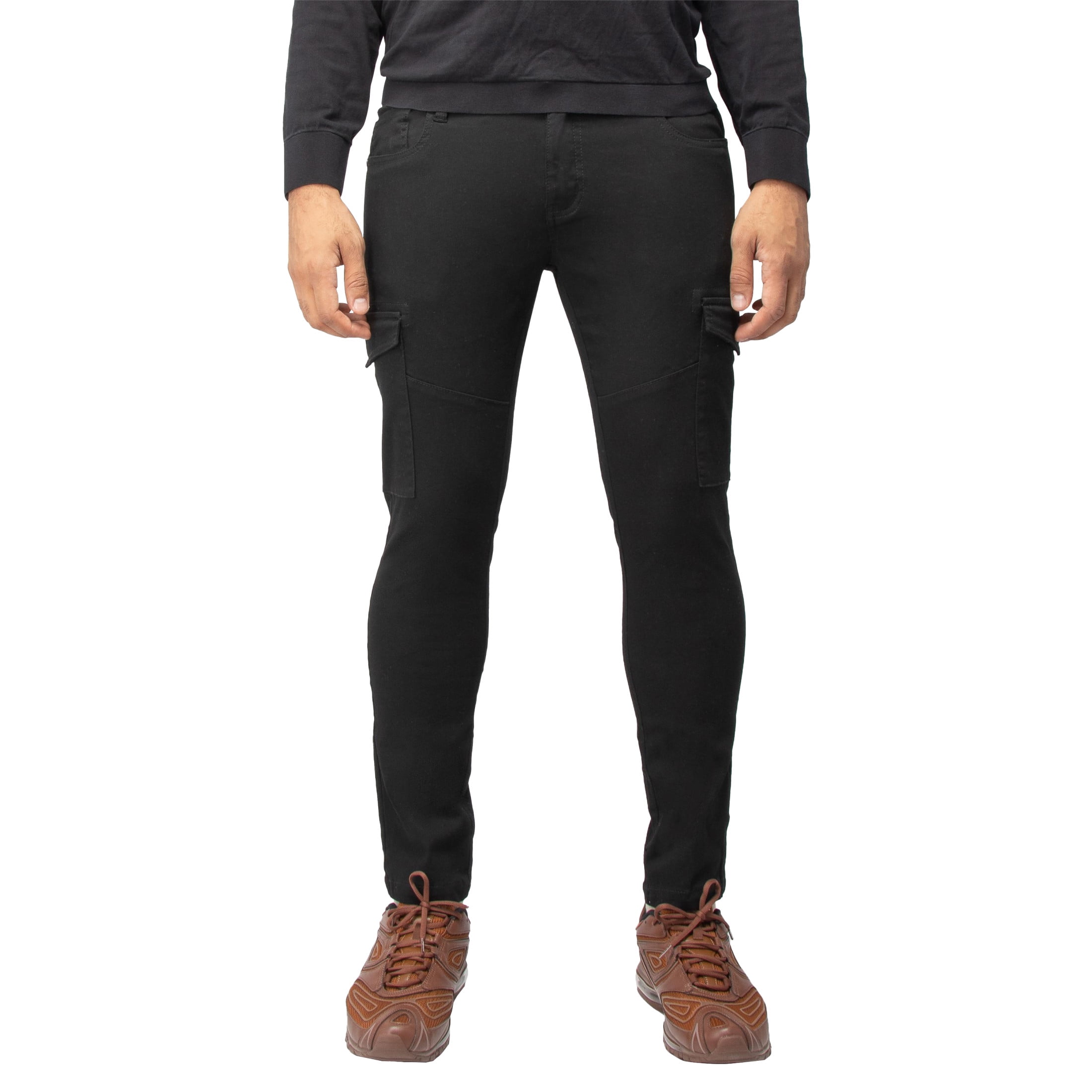 X RAY JEANS Mens Commuter Pants With Cargo Pockets, Black, 40X32 ...