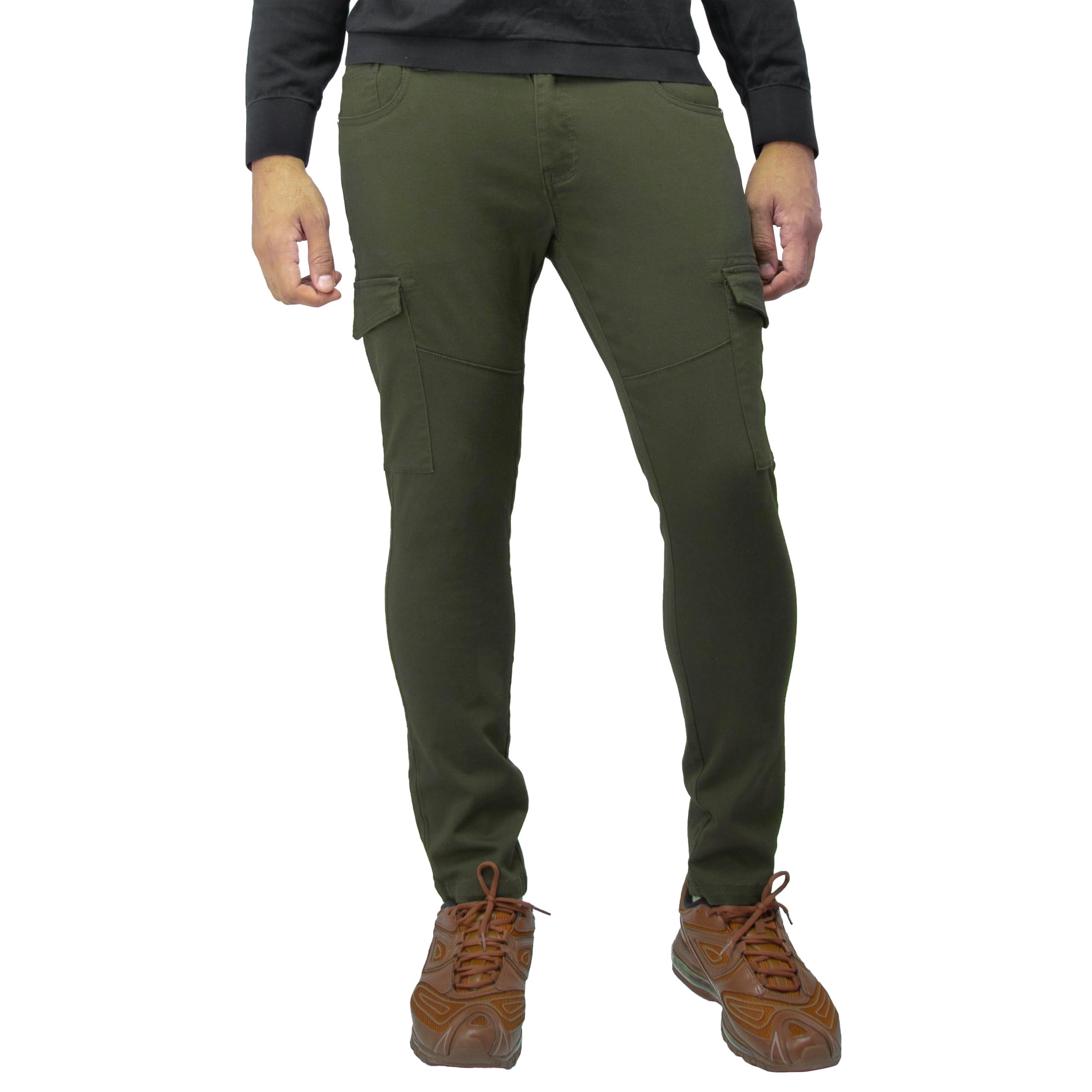 X RAY JEANS Mens Commuter Pants With Cargo Pockets, Olive, 36X32 ...