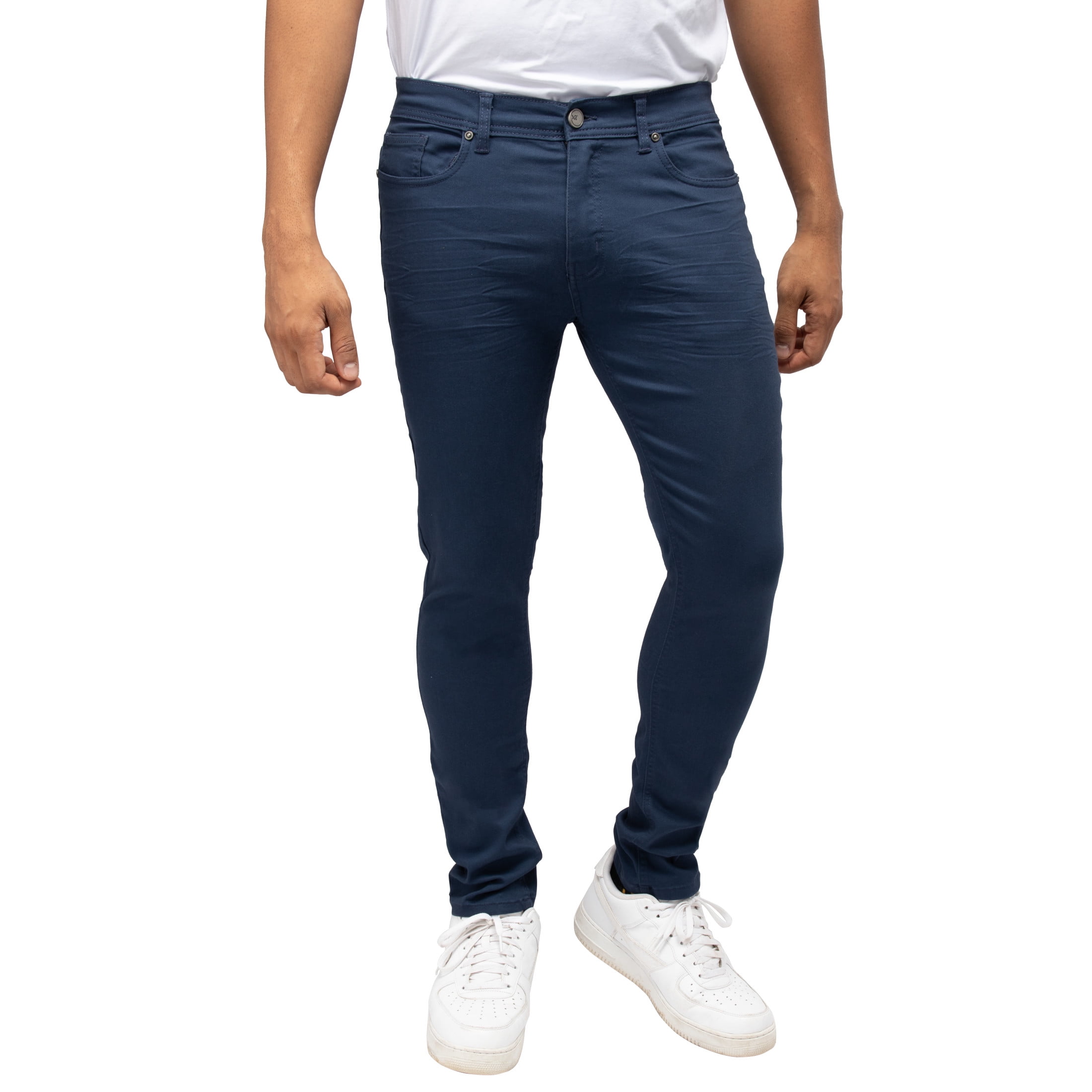 X RAY JEANS Mens Slim Fit Stretch Commuter Pants, Midnight Blue, 44X34 ...