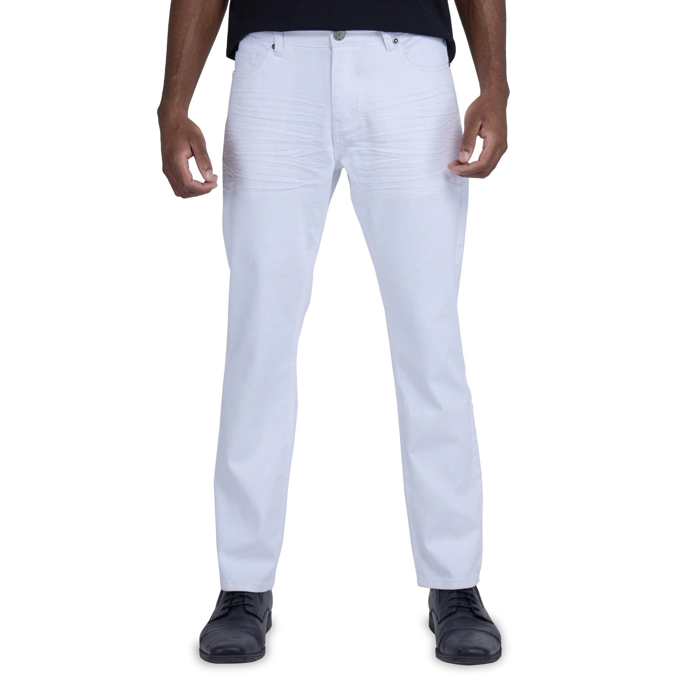 X RAY JEANS Mens Slim Fit Stretch Commuter Pants, White, 44X34 ...