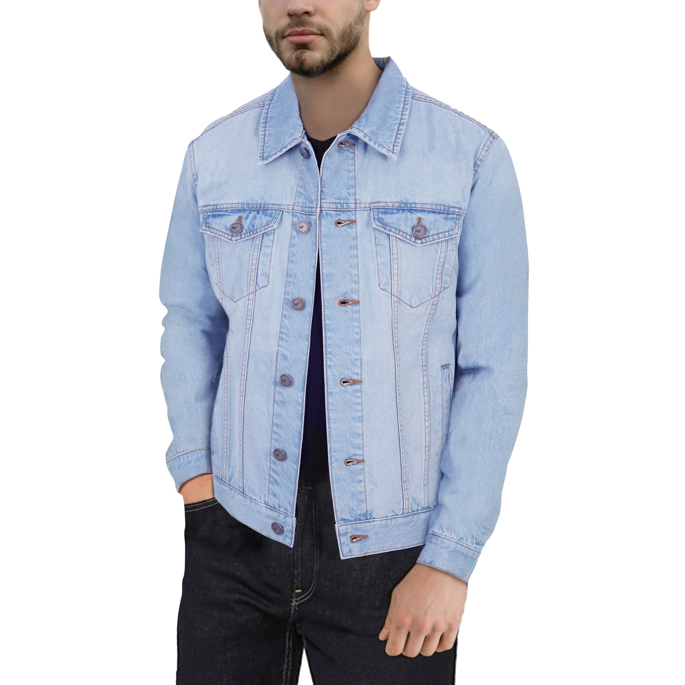 X RAY Jeans Mens Denim Jacket, Lt Blue, L - Walmart.com