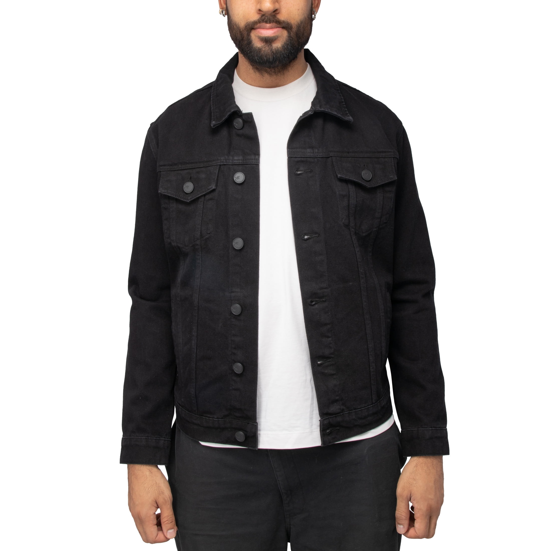 X RAY Jeans Mens Skulls Head On Denim Jacket, Jet Black, L - Walmart.com