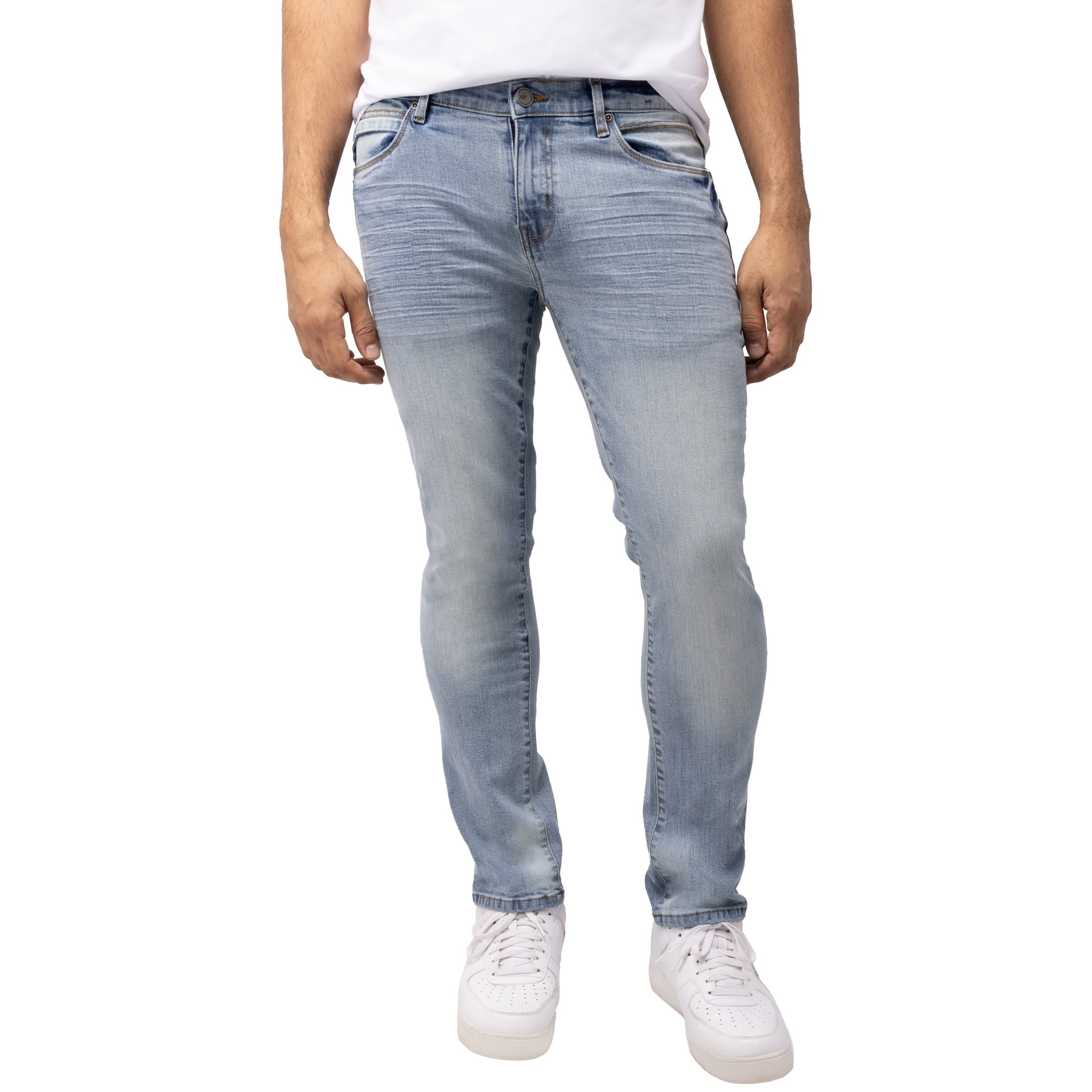 X RAY JEANS Mens Alice Slim Fit Denim Jeans, Light Blue, 30X30 ...