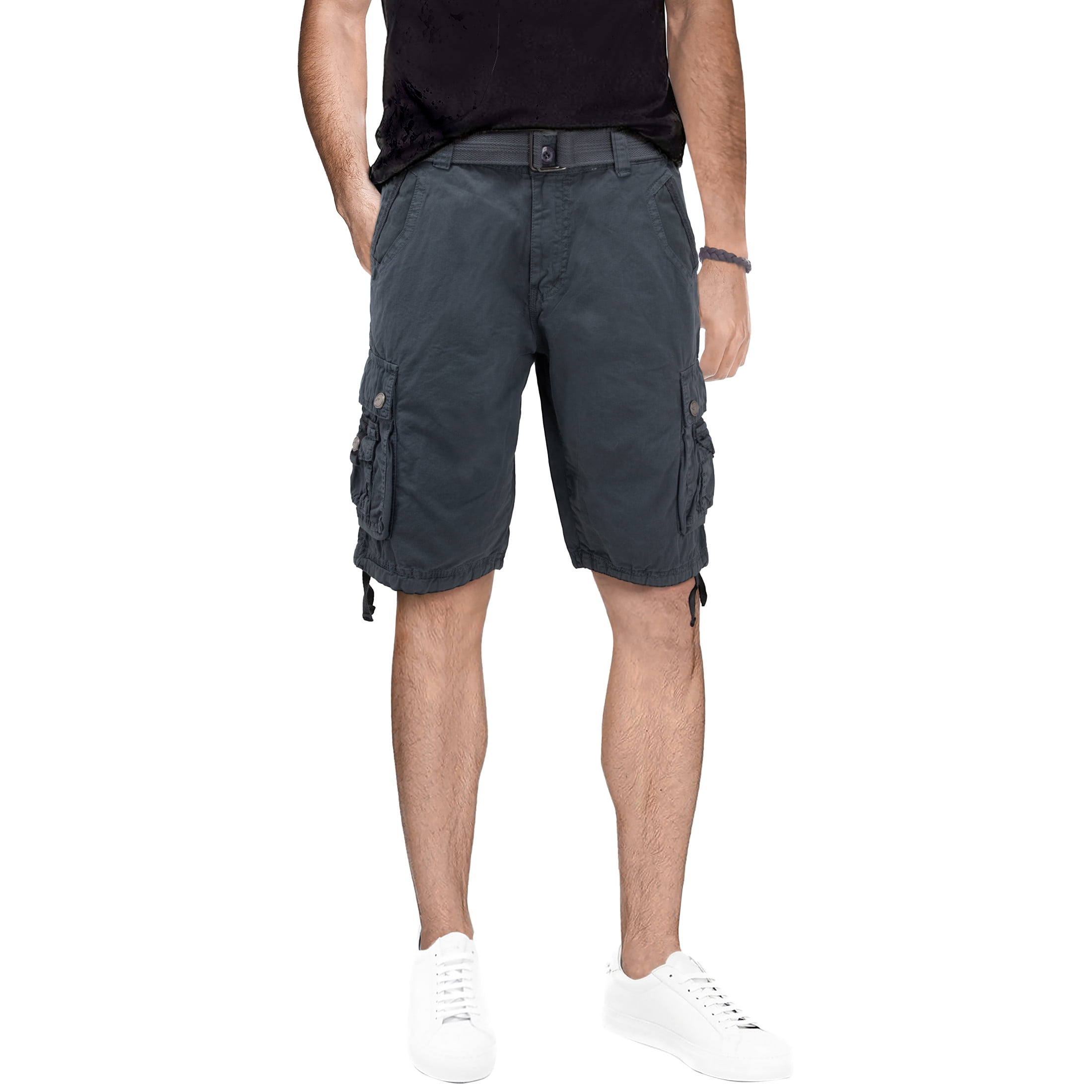X RAY JEANS Men's 12.5" Inseam Cargo Shorts, Steel, 42 - Walmart.com