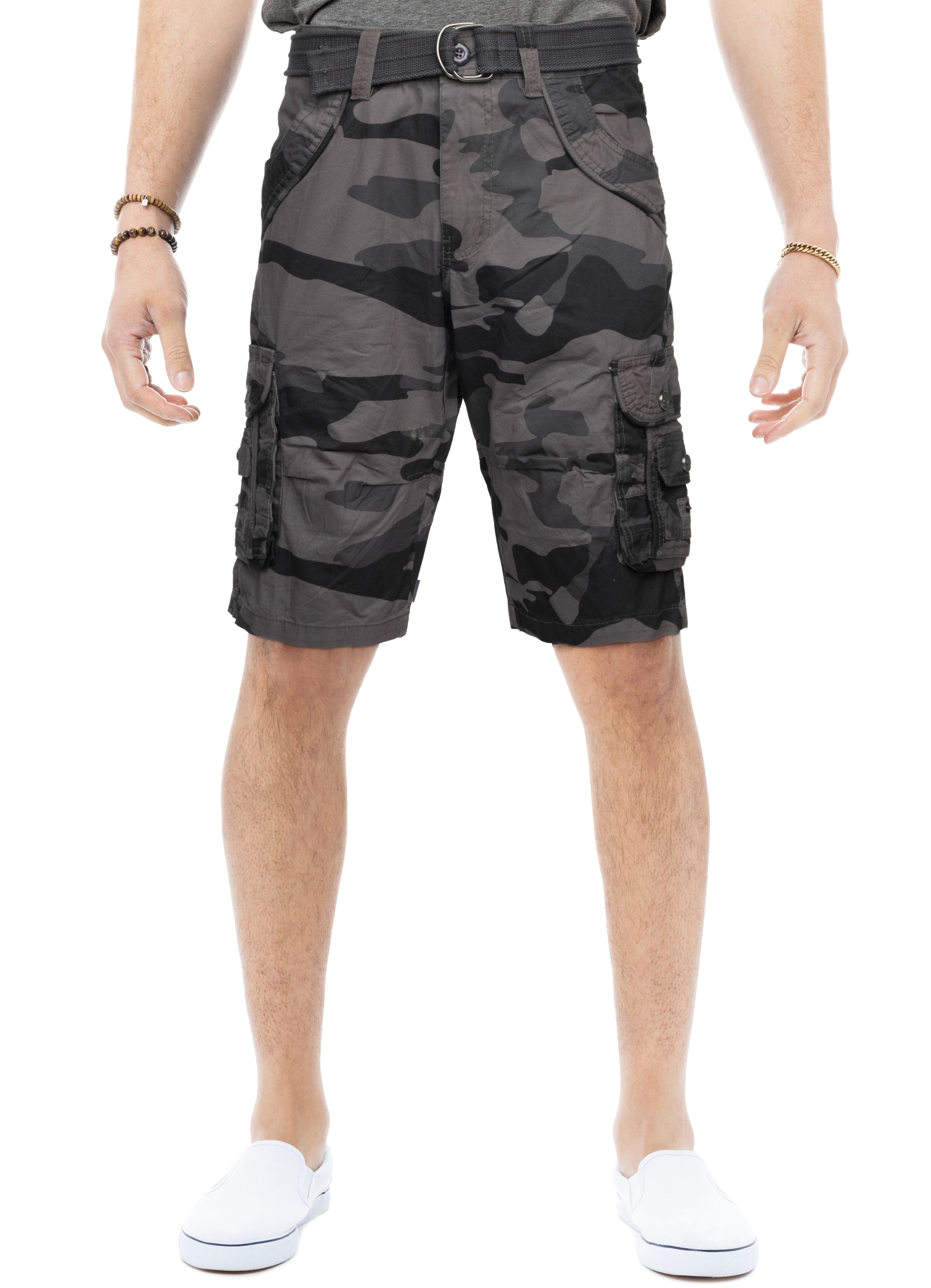 X RAY Mens Cargo Shorts Camo and Solid Colors 12.5" Inseam Knee Length ...