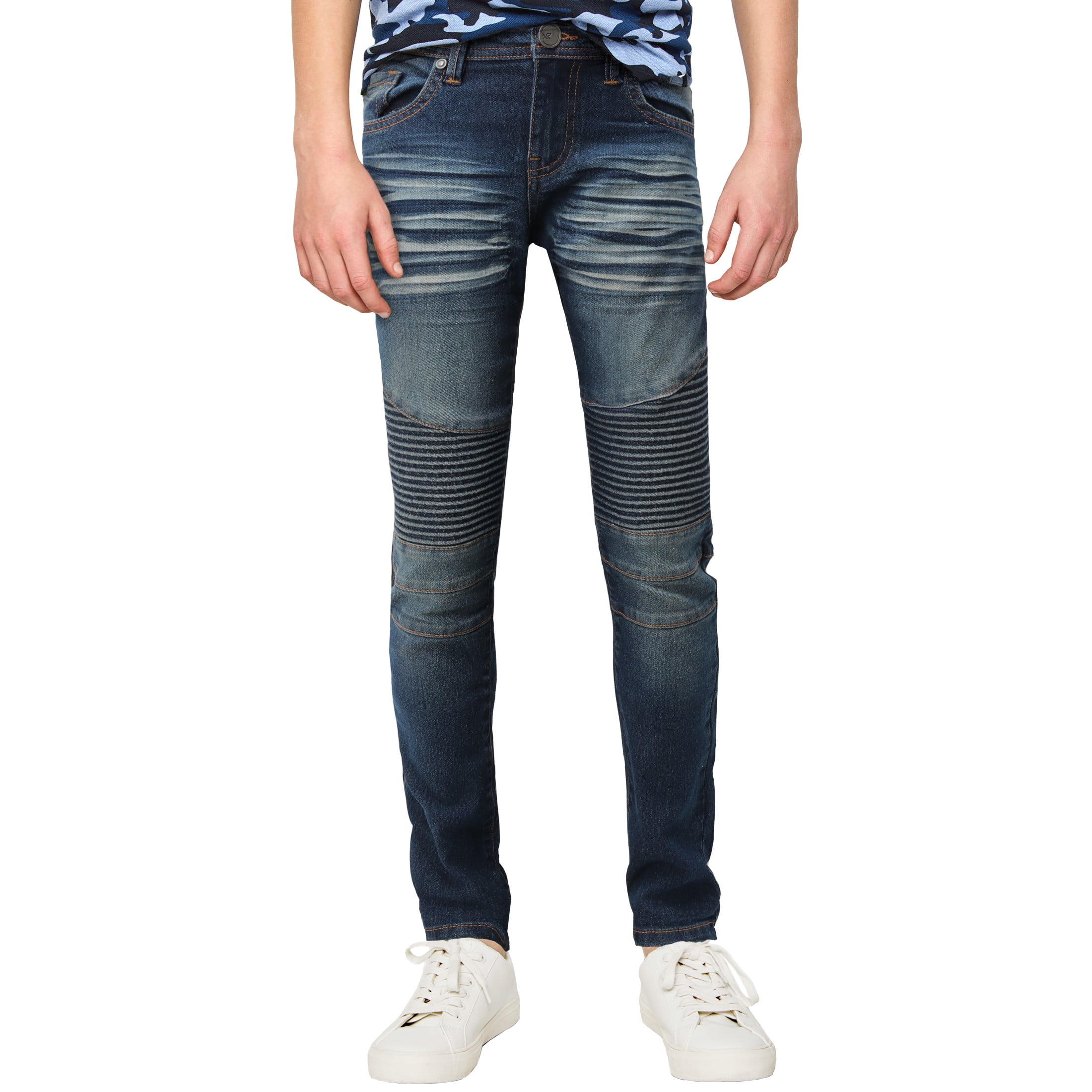 X RAY JEANS Big Boy's Moto Jeans, Indigo, 10 - Walmart.com