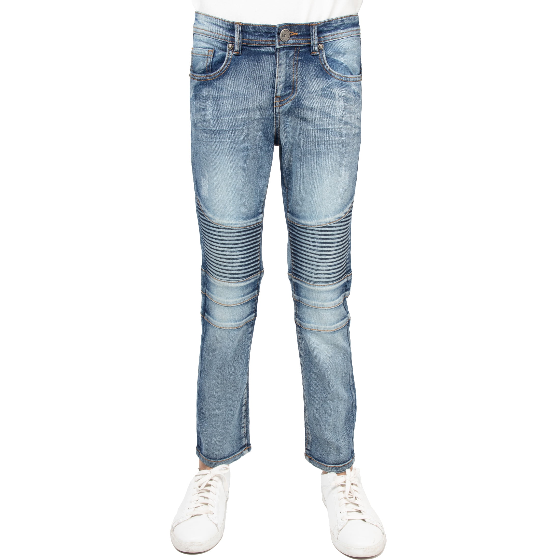 X RAY JEANS Big Boy's Moto Jeans, Light Blue, 8 - Walmart.com