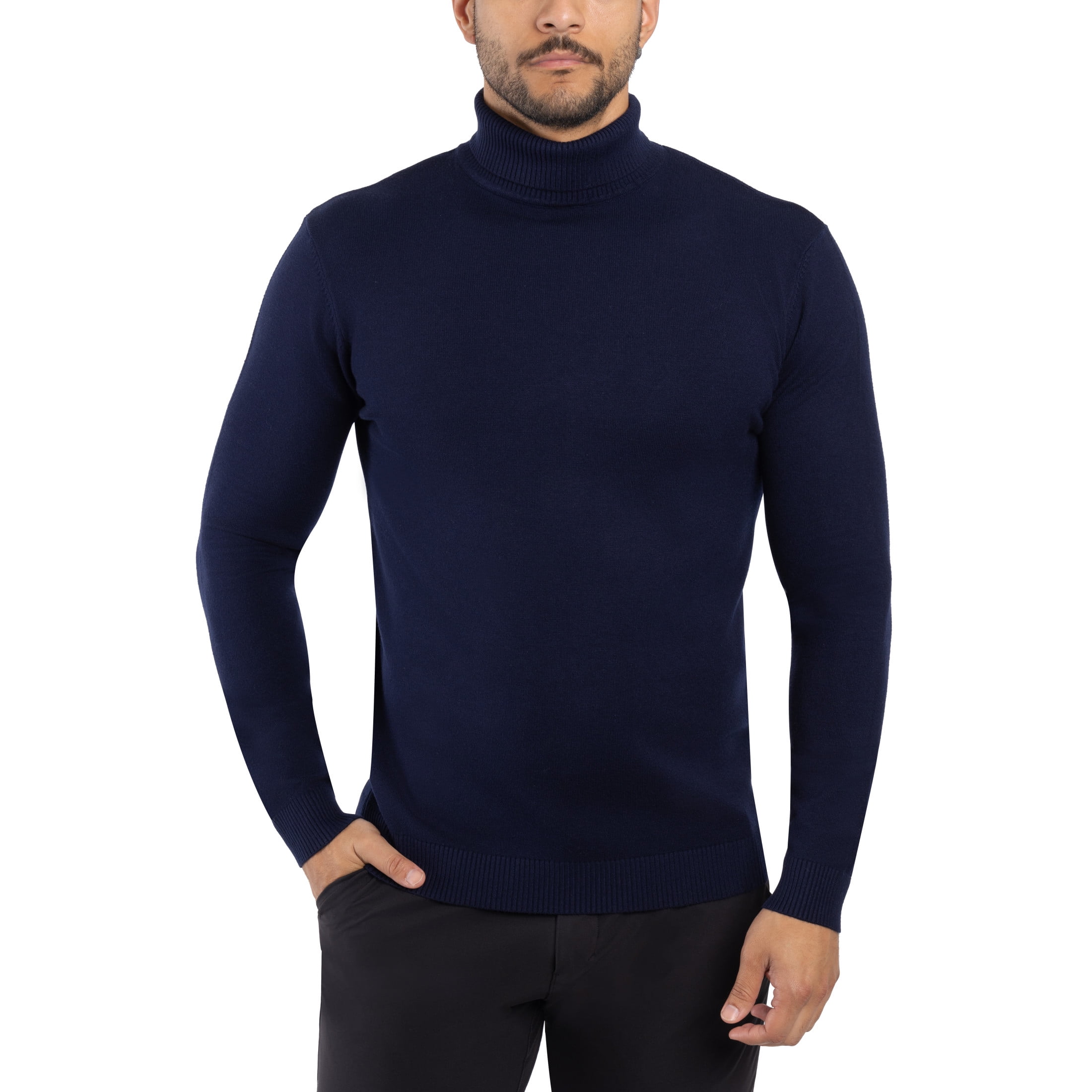 X RAY JEANS Mens Turtleneck Sweater Pullover, Navy, 4XL - Walmart.com