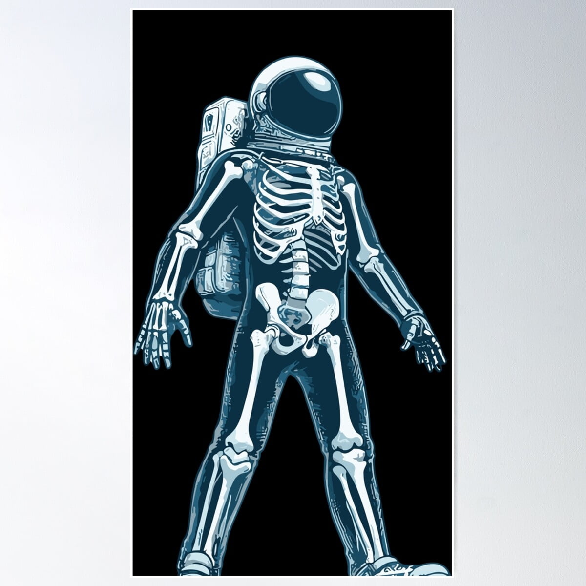X-Ray Astronaut Body Anatomy Radiography Skeleton Poster Wall Art ...
