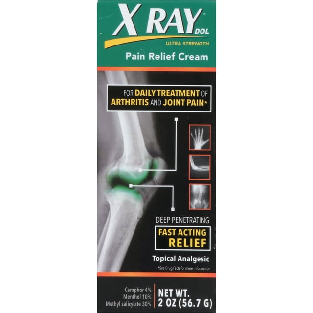 X Ray Dol Ultra Strength Pain Relief Cream. Topical Analgesic for ...