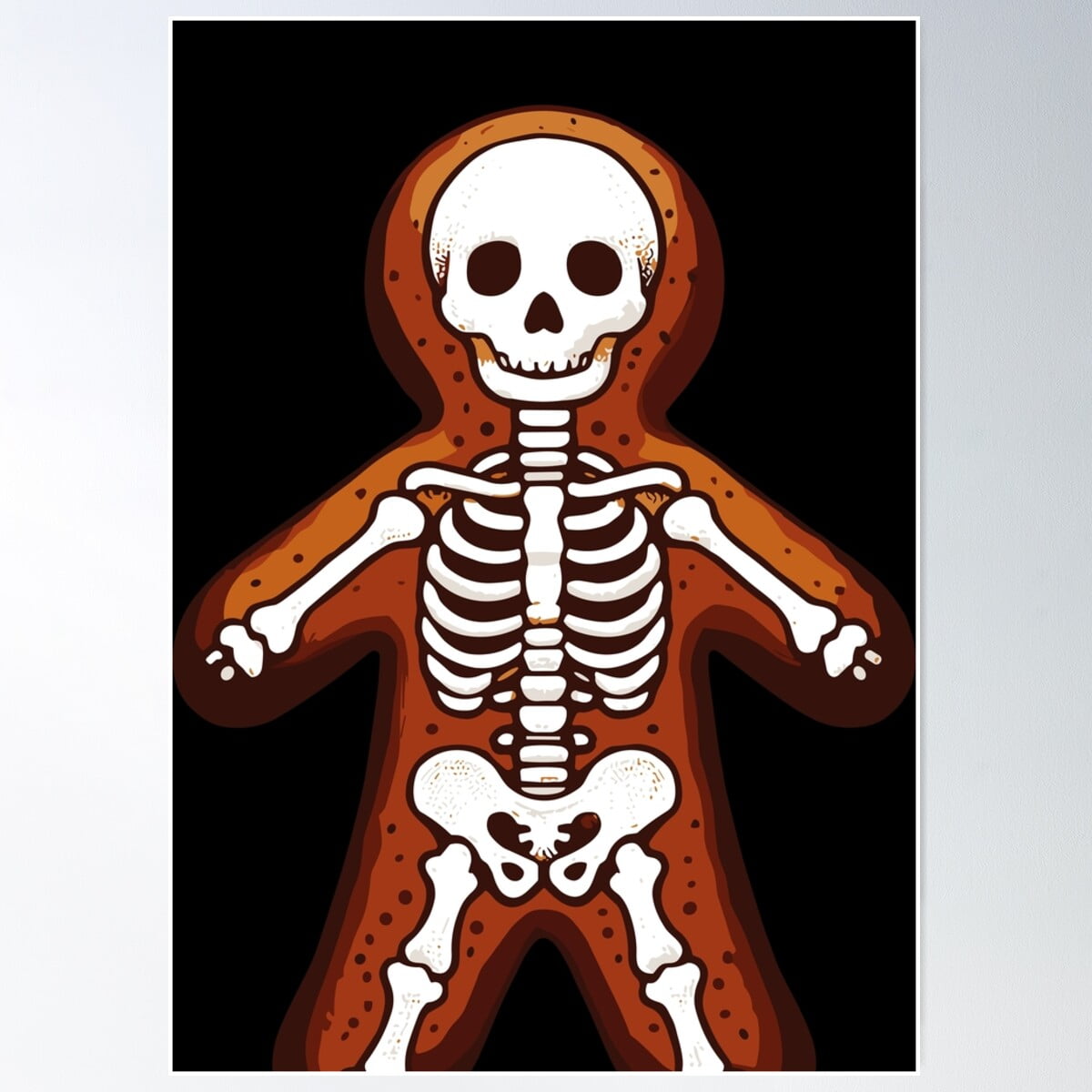 X-Ray Gingerbread Man Body Anatomy Radiography Skeleton Poster Wall Art ...