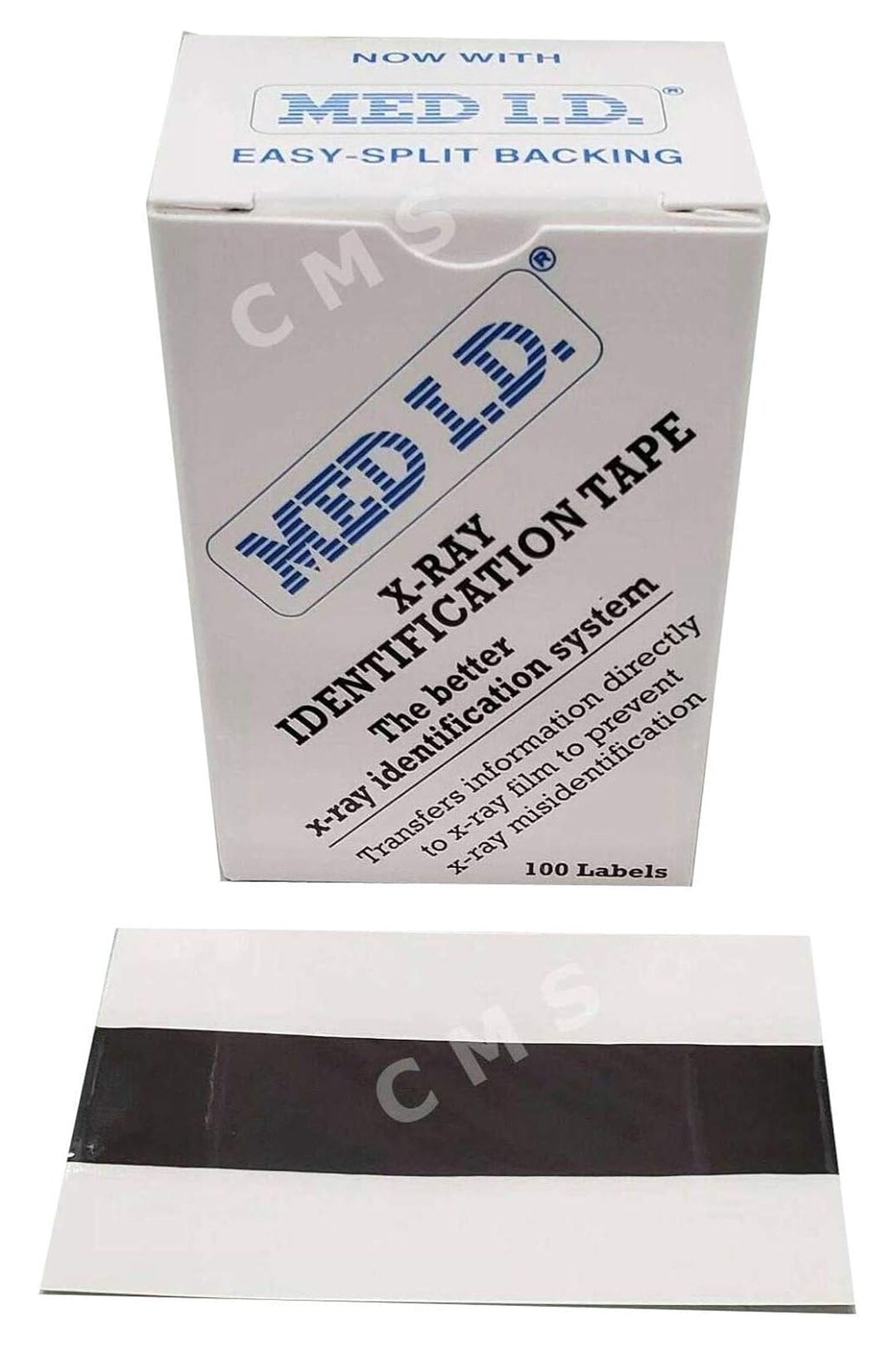X-Ray Identification Tape 2" Wide (3/4" Writeable) 3" Strips Y ...