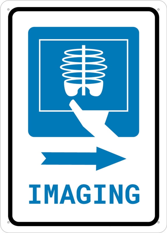X Ray Imaging Right Arrow Sign 8X12 Inch Rust Free Aluminum,Uv Ink ...