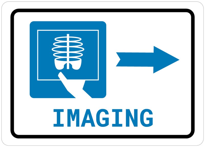 X Ray Imaging Right Arrow Sign Safety Restriction Alert Attention ...