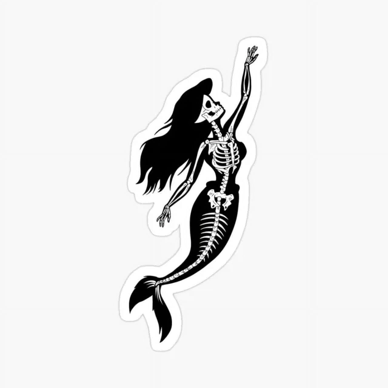 X-Ray Mermaid Princess Sticker For Car, Truck Sticker Phone Decal Water ...