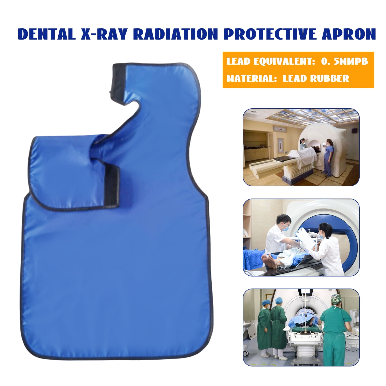 X-Ray Protection Lead Rubber 0.5MMPB Neck Collar Apron Radiation ...