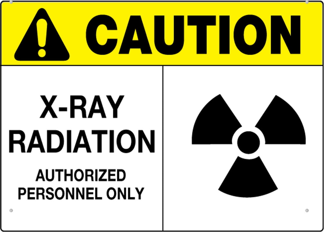 X Ray Radiation Sign Metal 12X8 Inch Rust Free Aluminum, Uv Printed ...