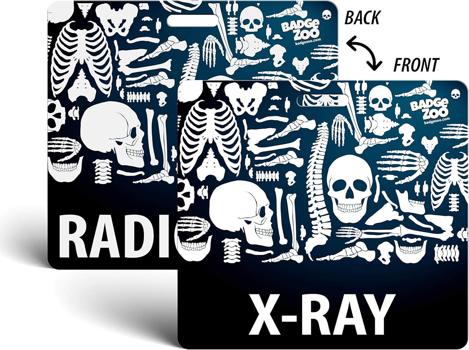 X-Ray/Radiology Badge Buddy - Black - Skeleton Themed - Radiology ...