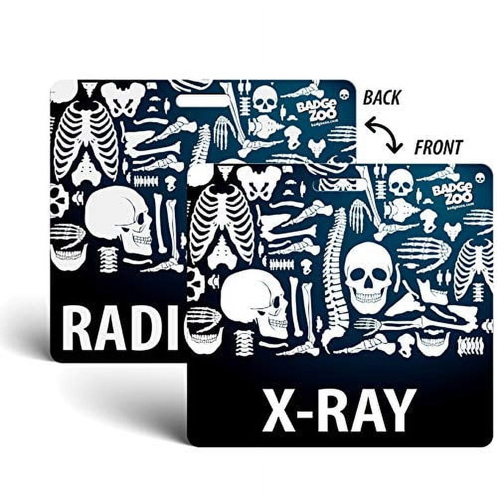 X-Ray/Radiology Badge Buddy - Black - Skeleton Themed - Radiology ...