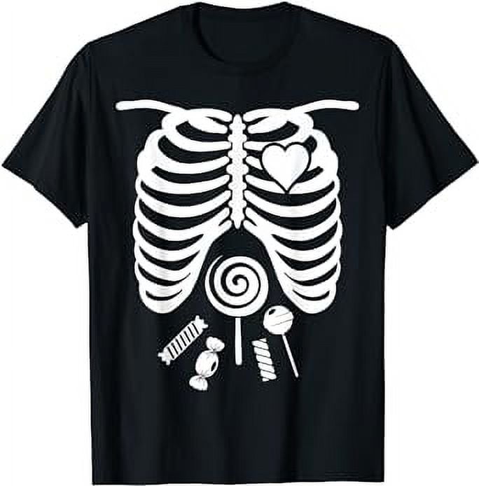 X-Ray Skeleton Candy - Halloween Rib Cage Costume Gift T-Shirt ...