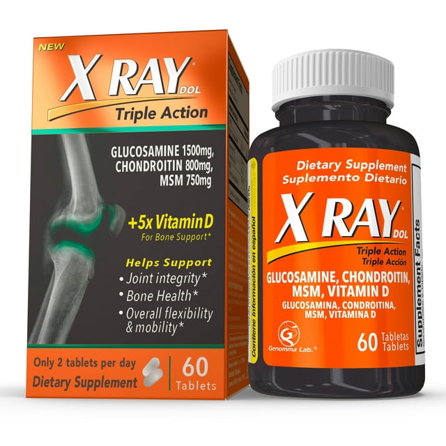 X Ray Triple Action Joint Health Supplement, Glucosamine Chondroitin ...