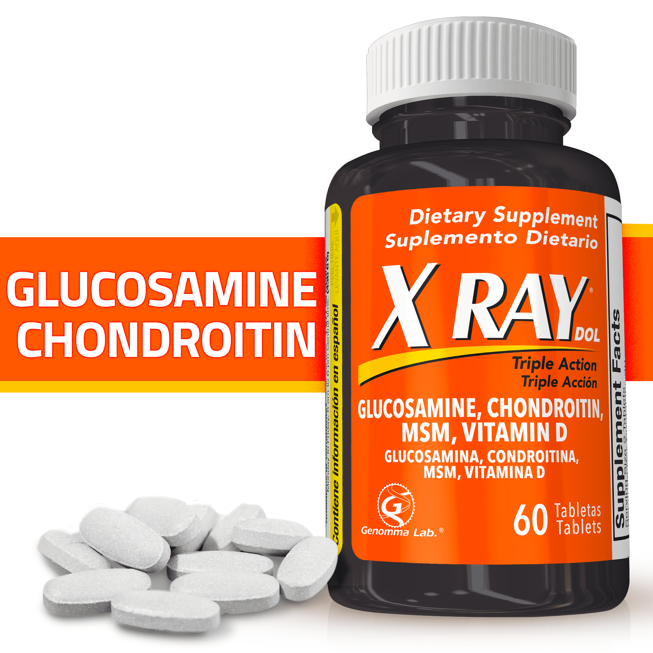 X Ray Triple Action Joint Health Supplement, Glucosamine Chondroitin ...