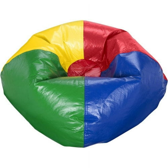 X Rocker 96" Round Vinyl Shiny Bean Bag, Available in Multiple Colors ...