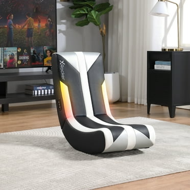 X Rocker Navigator Floor Rocker Gaming Chair with RGB Lighting and 2.0 ...