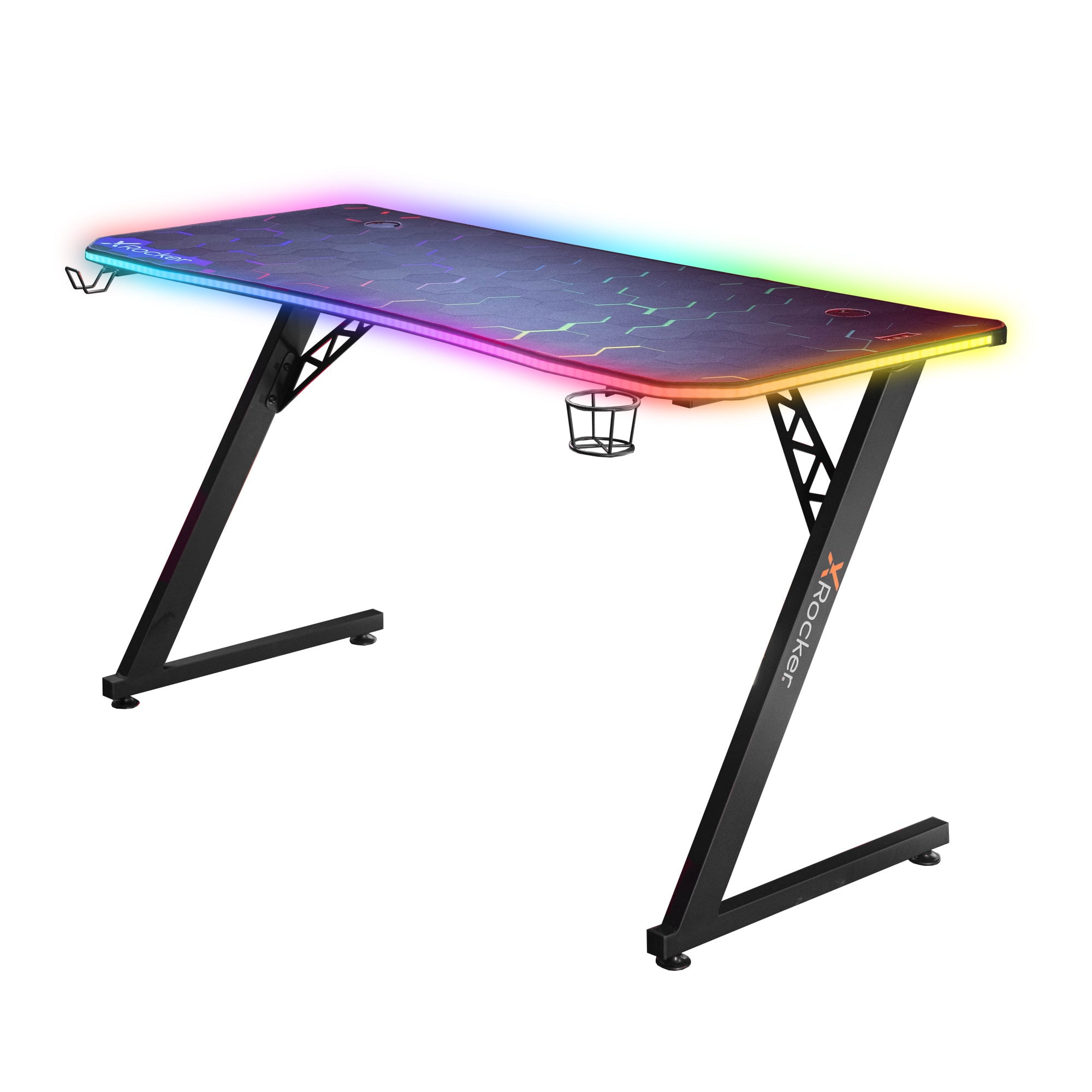 X Rocker Pulsar RGB Gaming Desk with App Controlled Lighting - Walmart.com