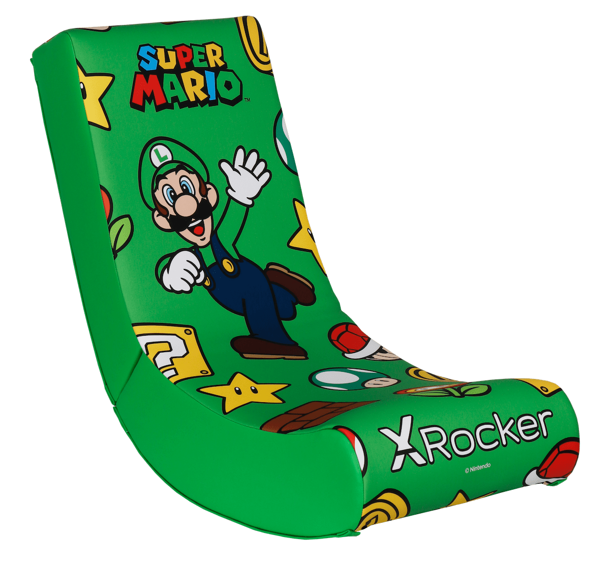 X Rocker® Super Mario™ Power-Up Floor Rocker - Luigi - Walmart.com