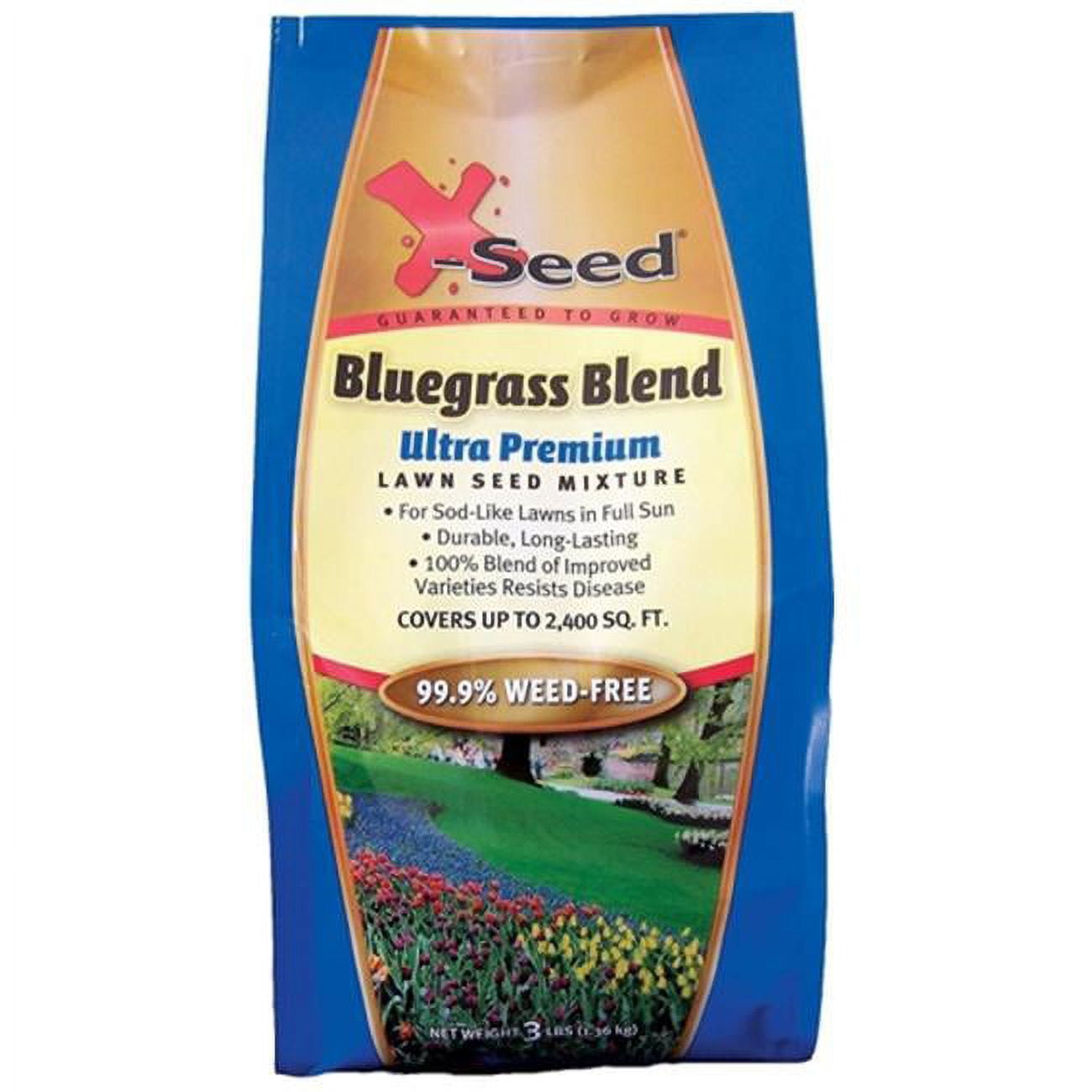 X-Seed 3 lbs Ultra Premium Bluegrass Blend Lawn Seed Mixture - Walmart.com
