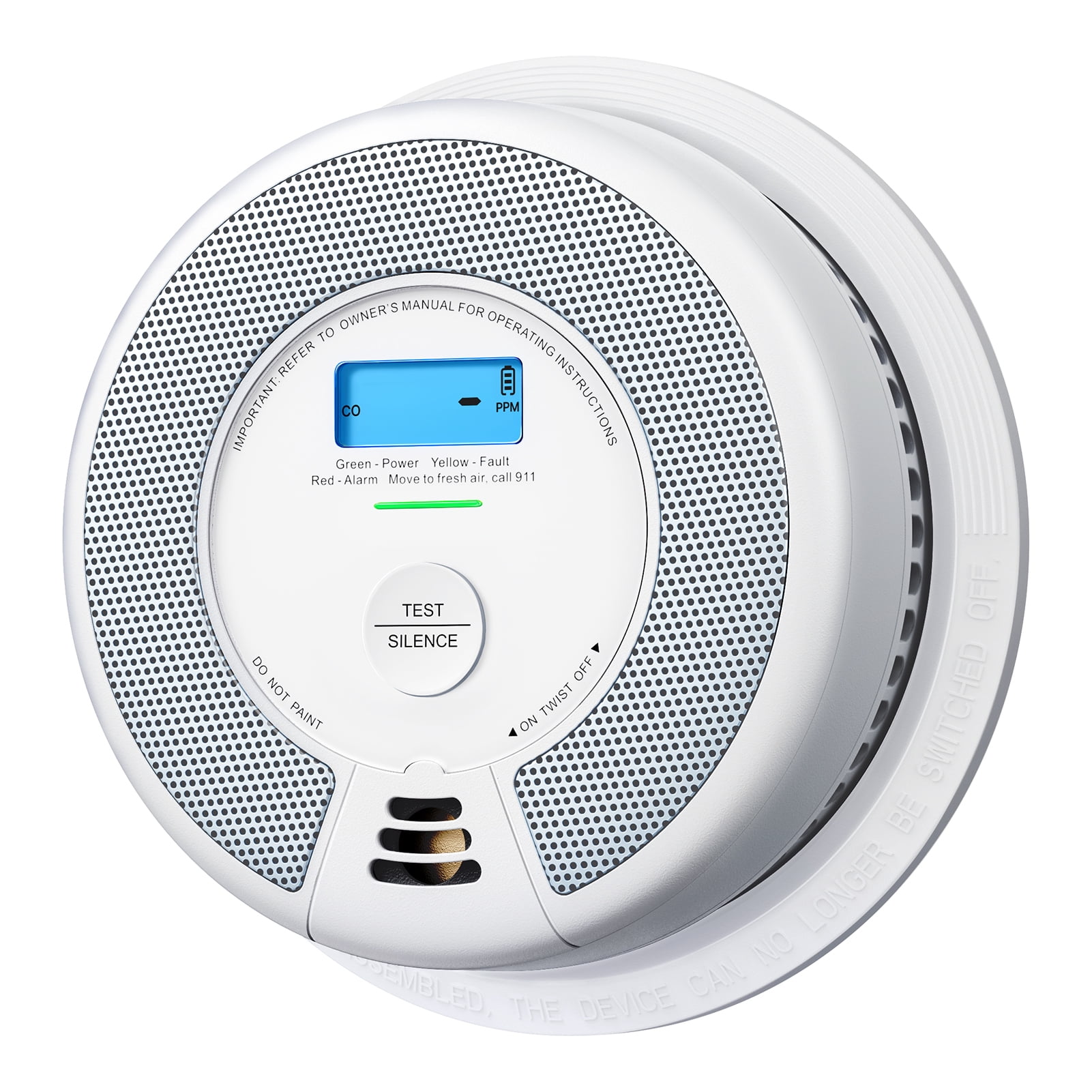 X-Sense 2-in-1 Smoke and Carbon Monoxide Alarm with Display, 10-Year ...