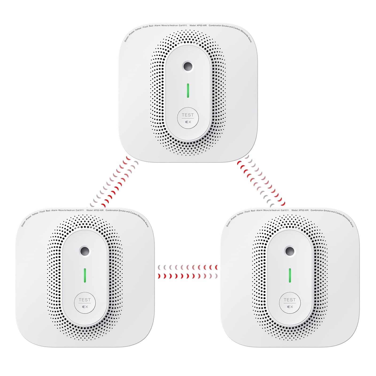 X-Sense Carbon Monoxide Detector Smoke Detector with Voice Location ...