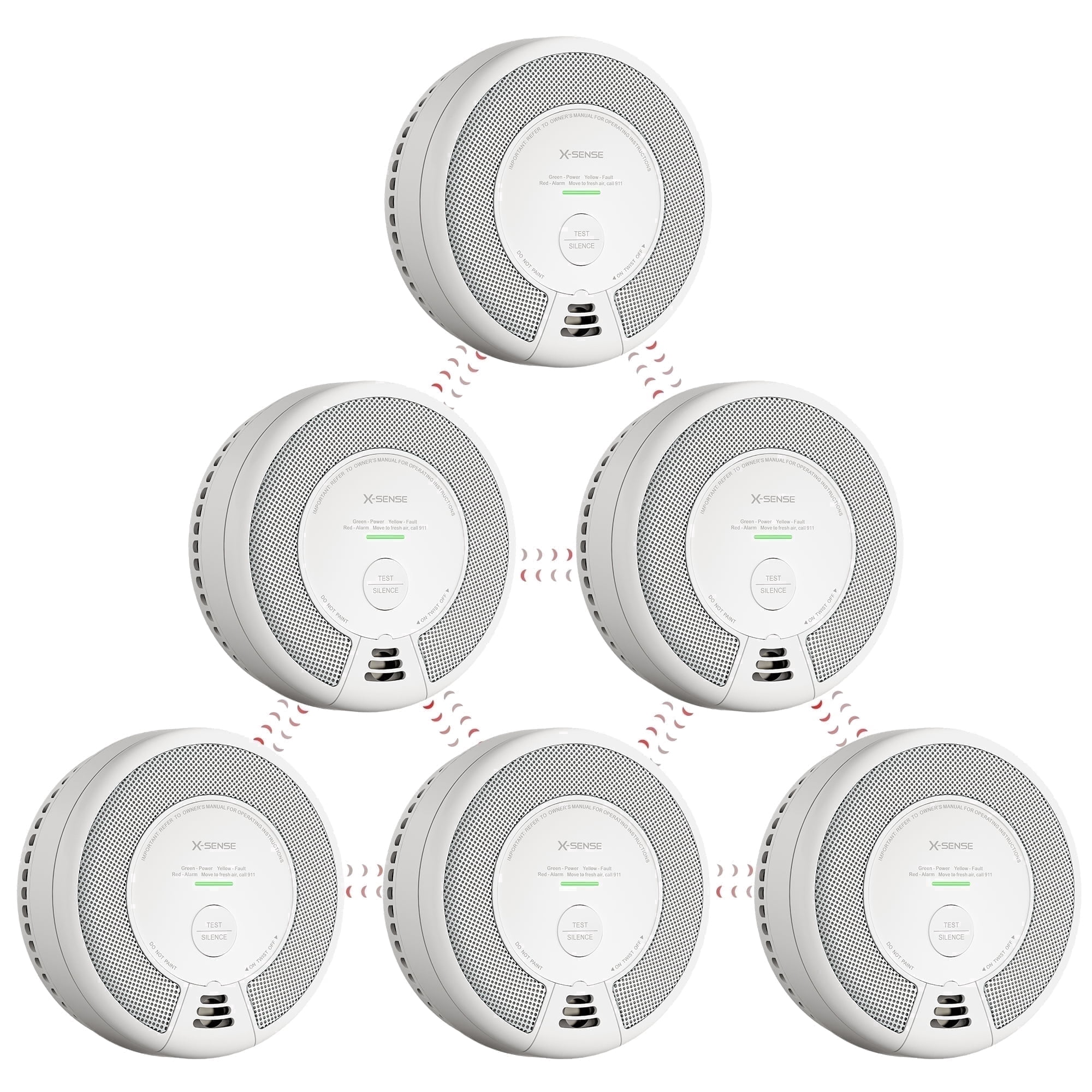 X-Sense Smoke and Carbon Monoxide Alarm Combo, 10 Year Battery ...