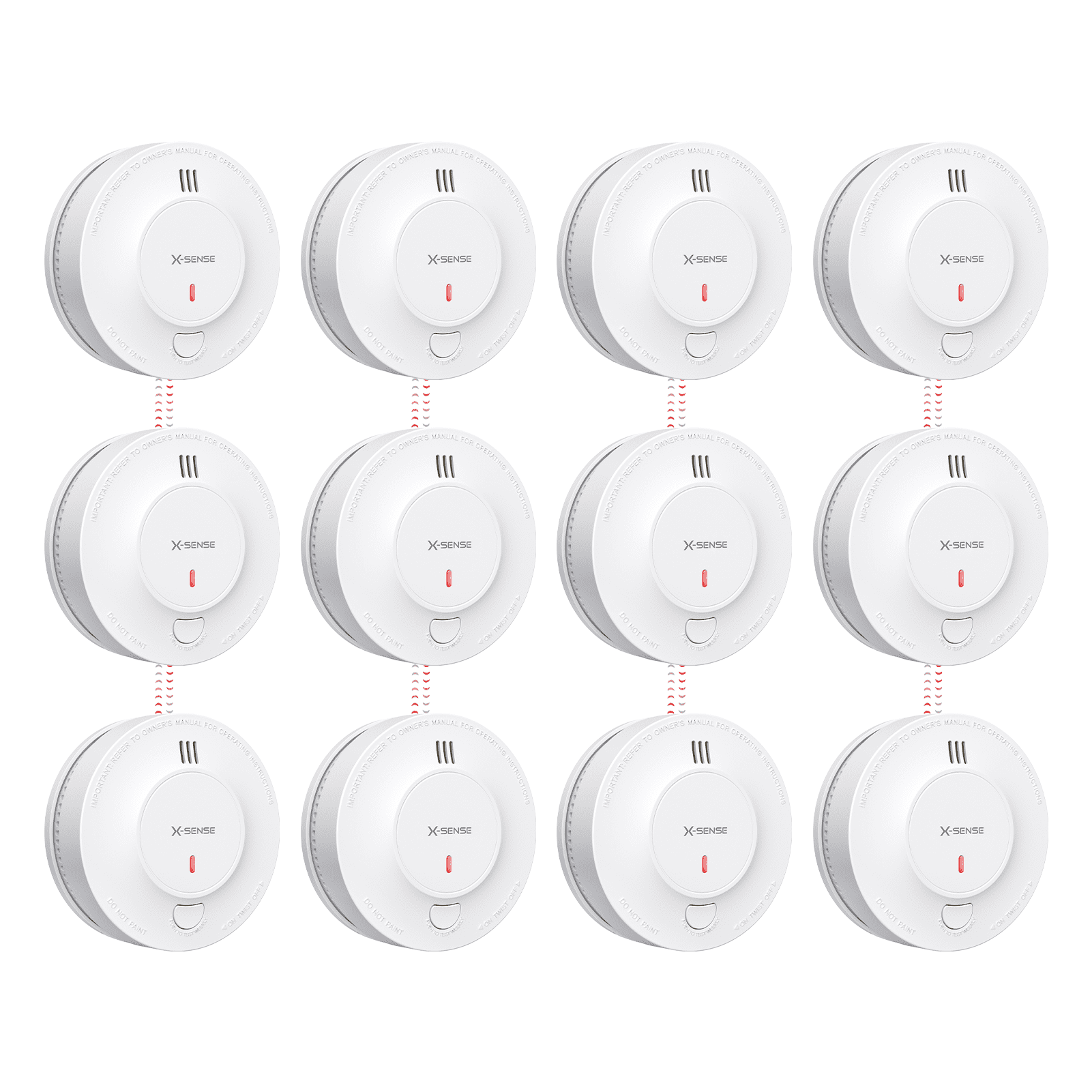 X-Sense Wireless Interconnected Smoke Alarms for Whole-Home Coverage ...