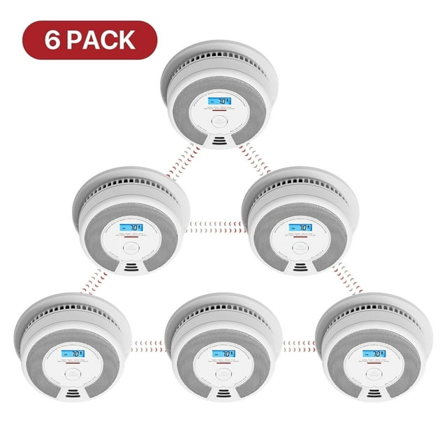 X-Sense Wireless Smoke Detector Carbon Monoxide Detector Combo 10 Year ...