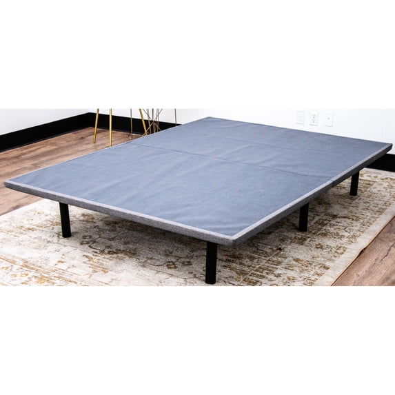 X Series Upholstered Platform - King, Gray, 6 Legs With Adjustable ...