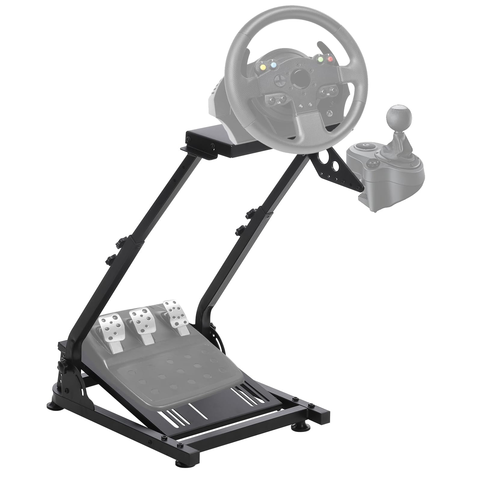 X Shape Driving Gaming Wheel Stand with Shifter Upgrade Compatible with ...
