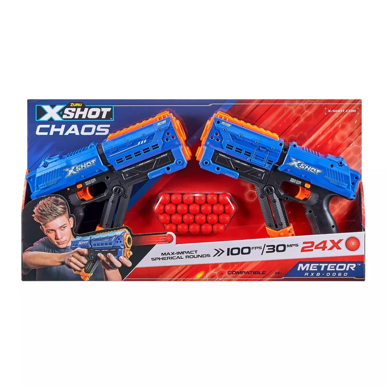 Zuru X-Shot-Dart Ball Blaster-Chaos Meteor - 2 Pack - Walmart.com