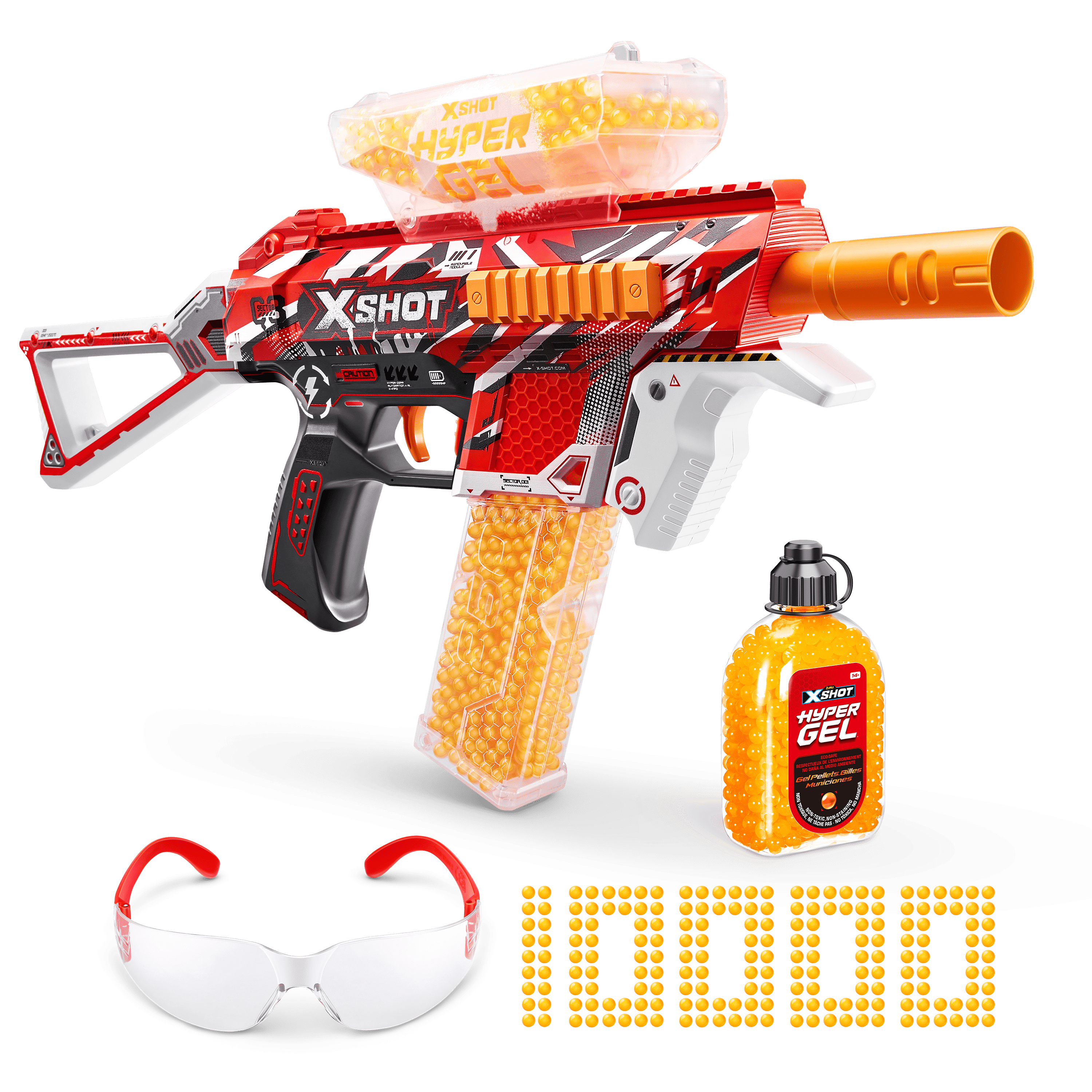 X-Shot Hyper Gel Trace Fire Blaster (10,000 Gel Pellets) ZURU for Ages ... X-Shot Hyper Gel Trace Fire Blaster (10,000 Gel Pellets) ZURU for Ages ...