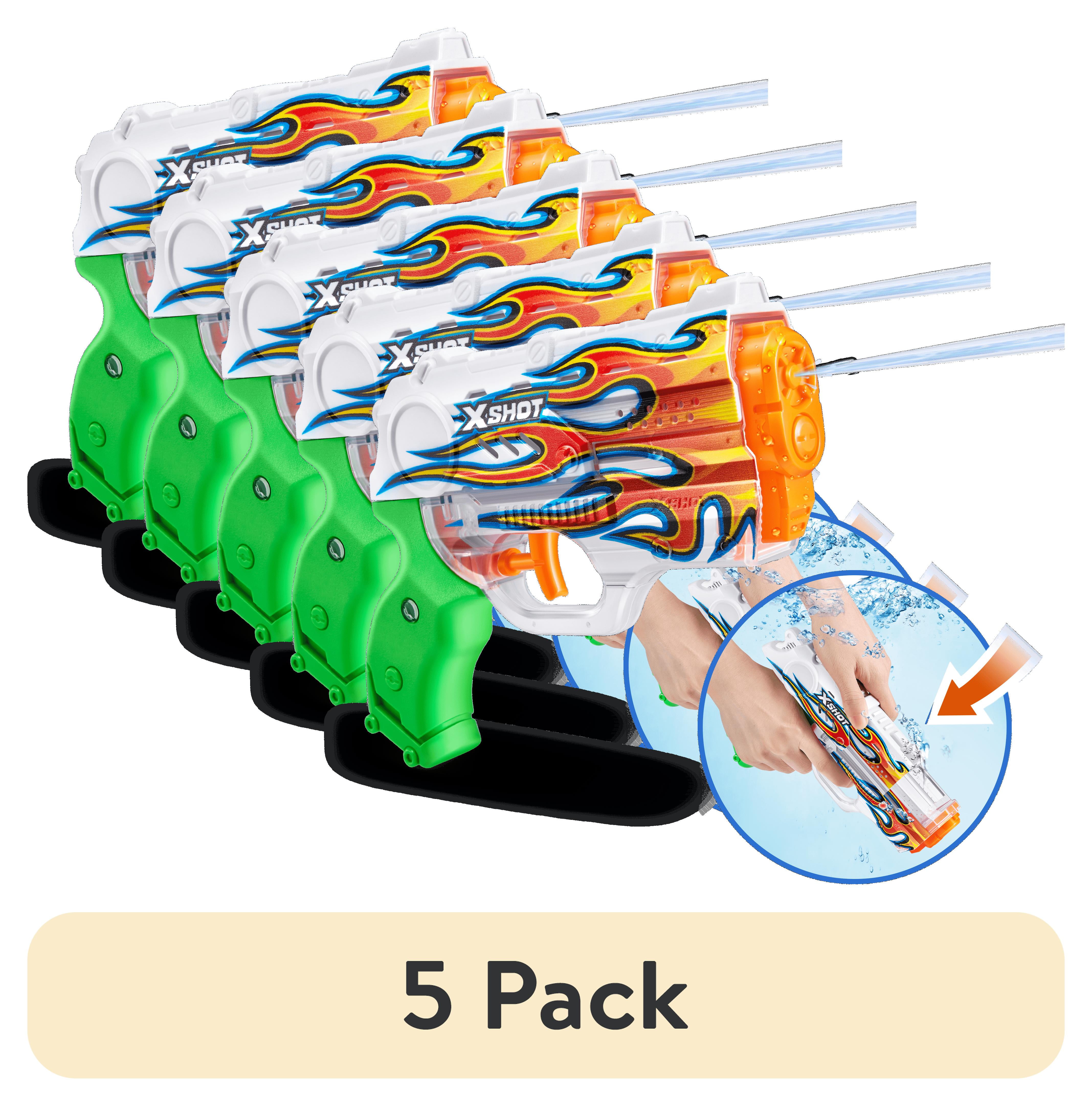 (5 pack) XSHOT Water Fast-Fill Skins Nano Water Blaster by ZURU, For ...