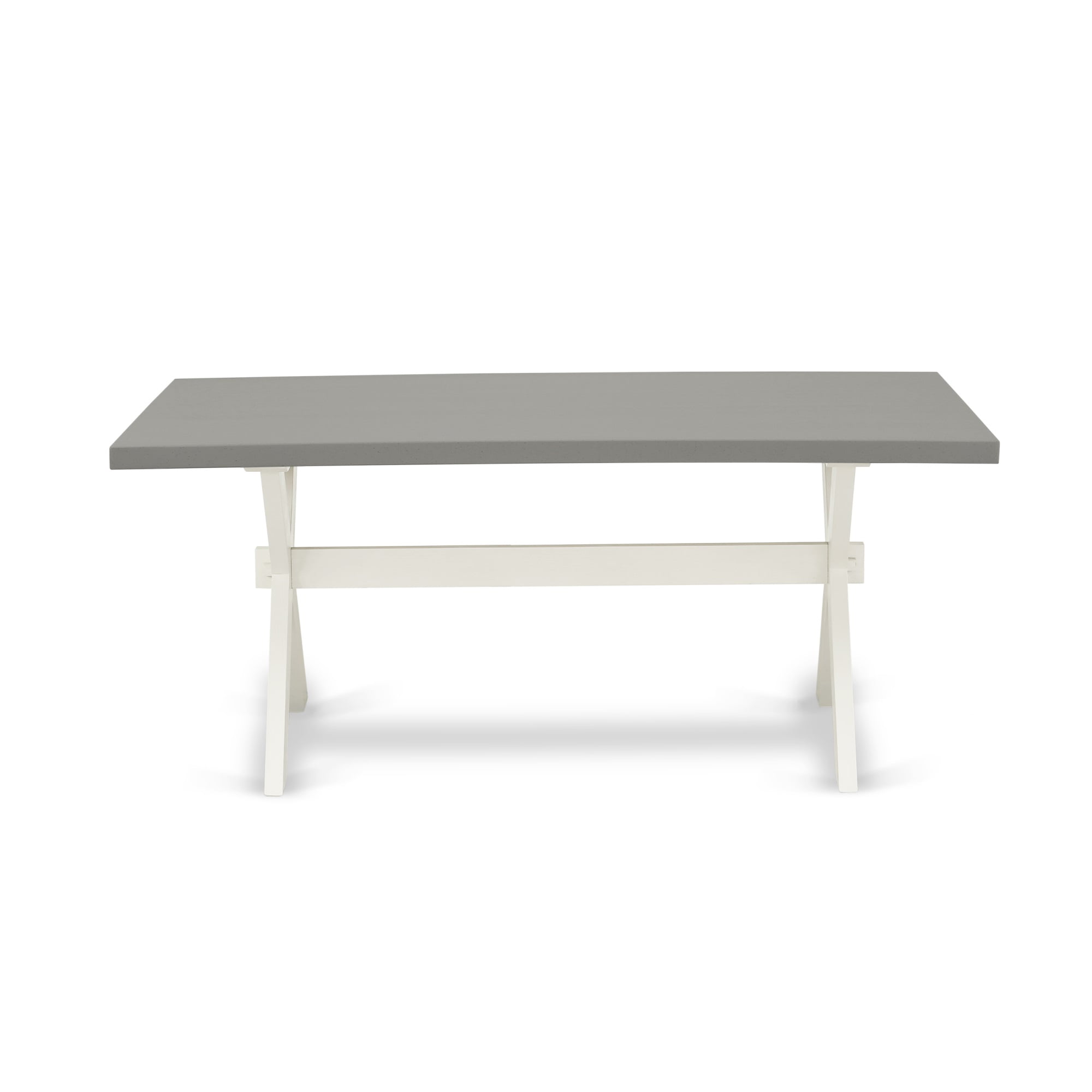 X-Style 36X60 in Dining Table with Wirebrushed Linen White Leg and ...