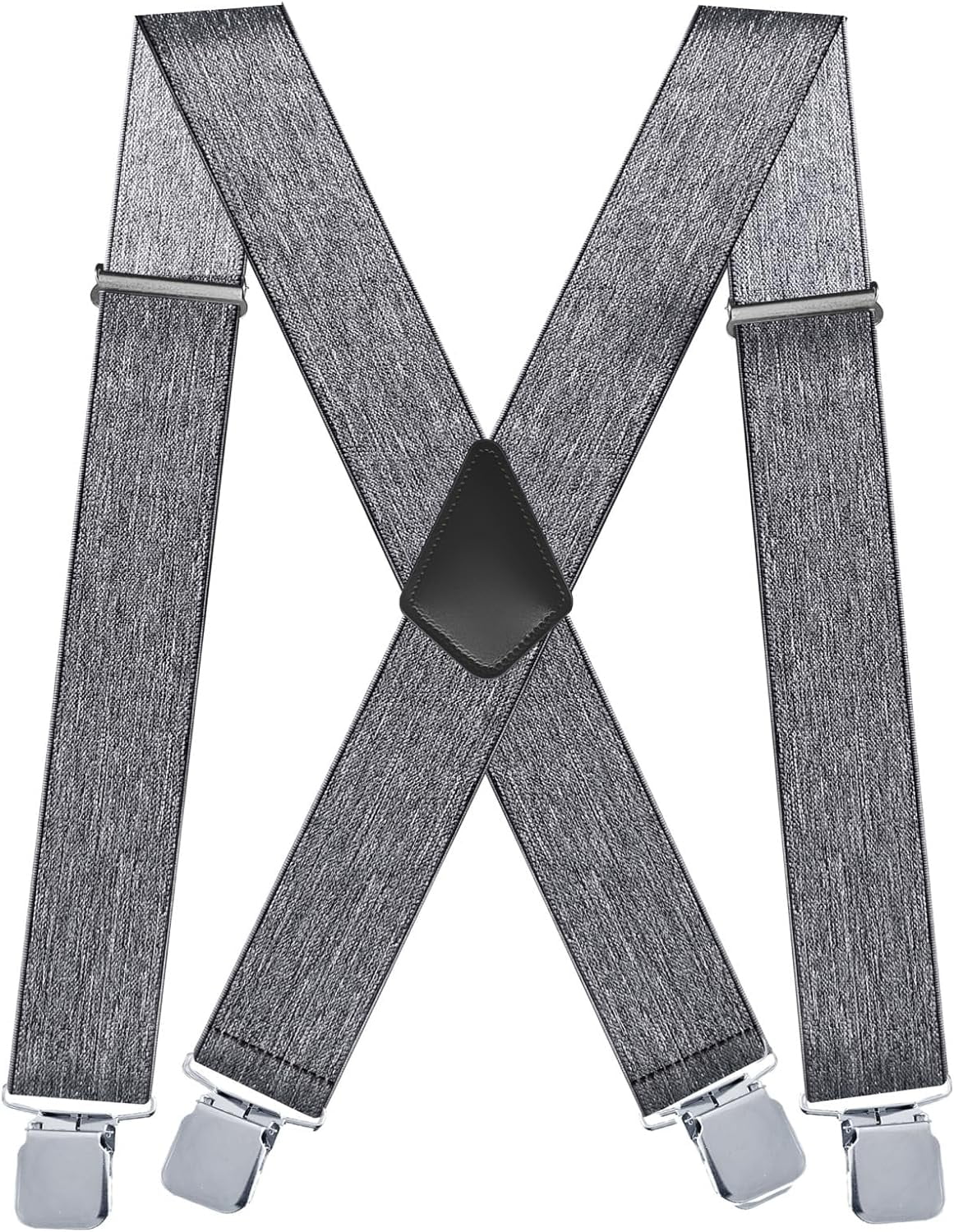 X Style Men's Braces with 4 Metal Clips,5cm Heavy Duty Suspenders ...