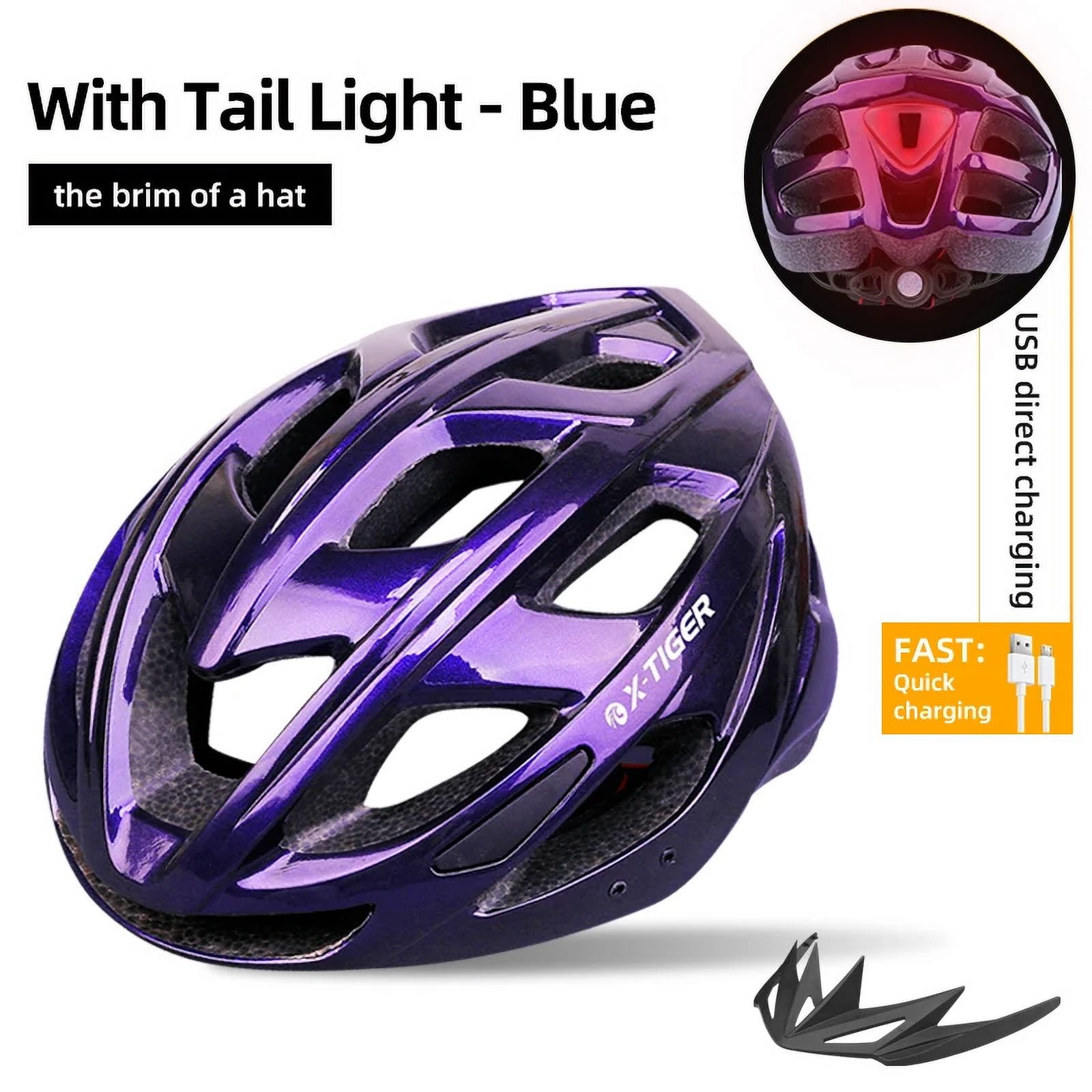 X-TIGER Cycling Helmet Men Women LED Light Helmet Road Mountain Sports Bike Helmet Bicycle ...